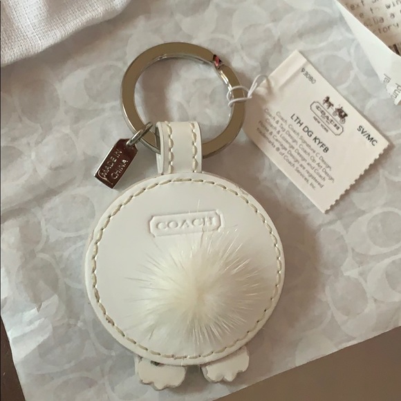 Coach | Accessories | New Rare Coach Leather Dog Keyfob Keychain | Poshmark